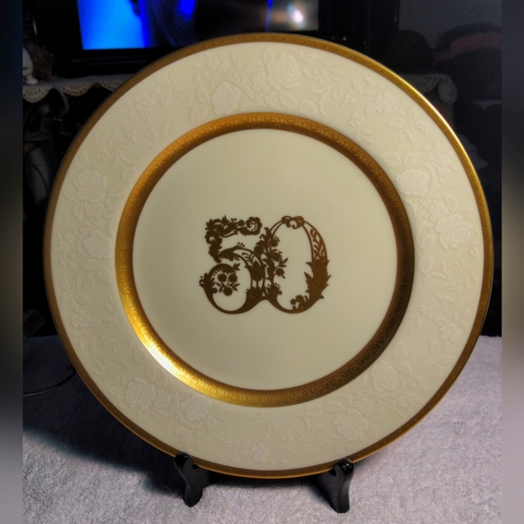 Mikasa | Wall Decor | Vintage Mikasa 5th Golden Anniversary Plate ...